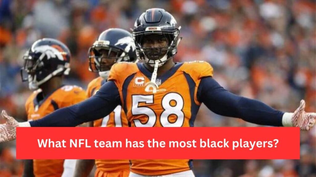 What NFL team has the most black players?